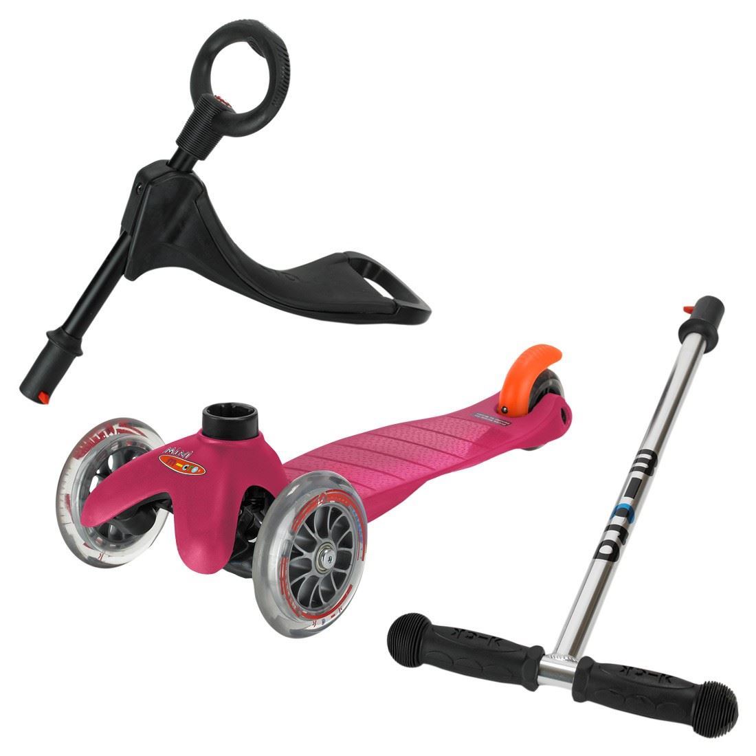 Micro Mini Scooter Oturak O ve T Bar 3'lü Pink (Pembe) - MCR.MM0085